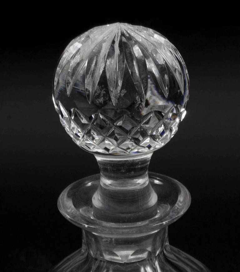 Vintage Cut Glass and Engraved Royal Brierly Crystal Decanter 20th C at ...