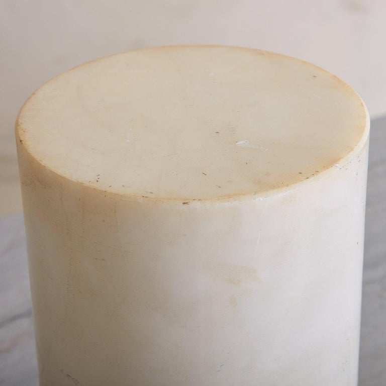 Vintage Cylindrical Marble Table Lamp by Giac For Sale at 1stDibs
