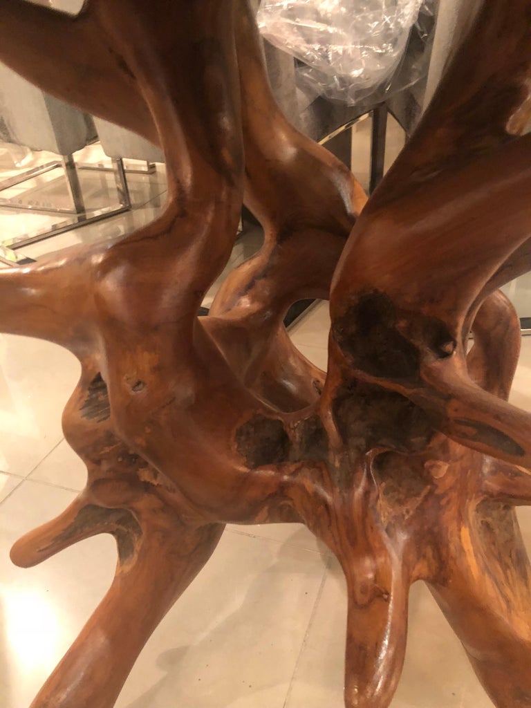 Vintage Cypress Tree Free-Form Entry Hall Dining Game Table For Sale at ...