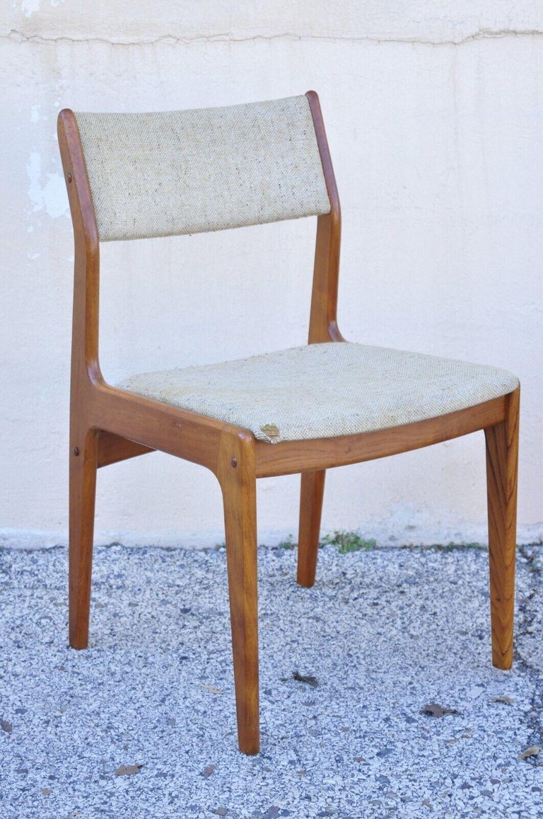 Vintage D-Scan Teak Wood Mid-Century Modern Danish Style Dining Chairs ...