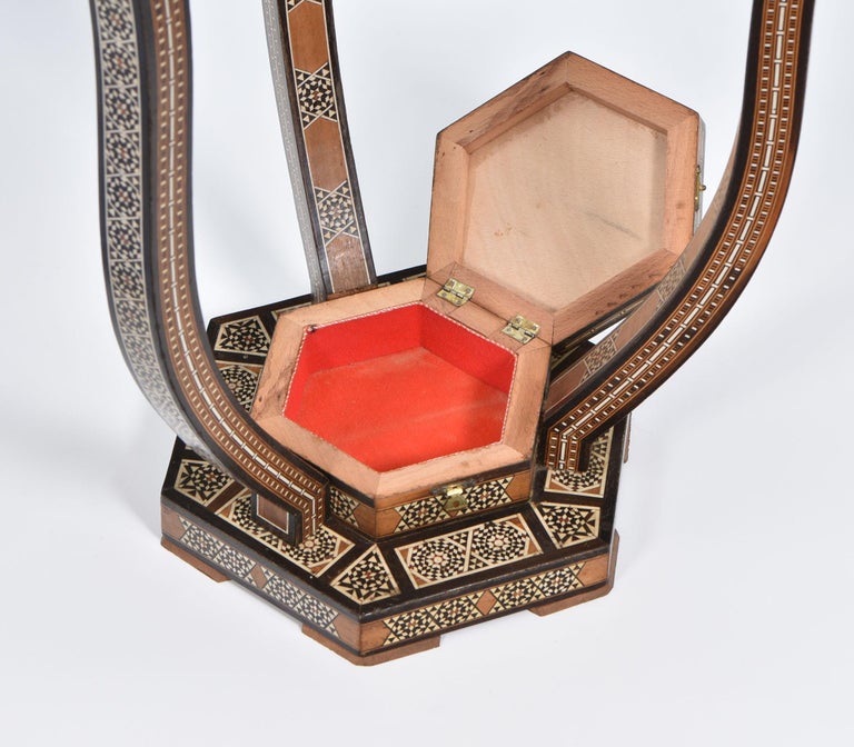 Vintage Damascus Decorative Small Inlaid Occasional Table at 1stDibs