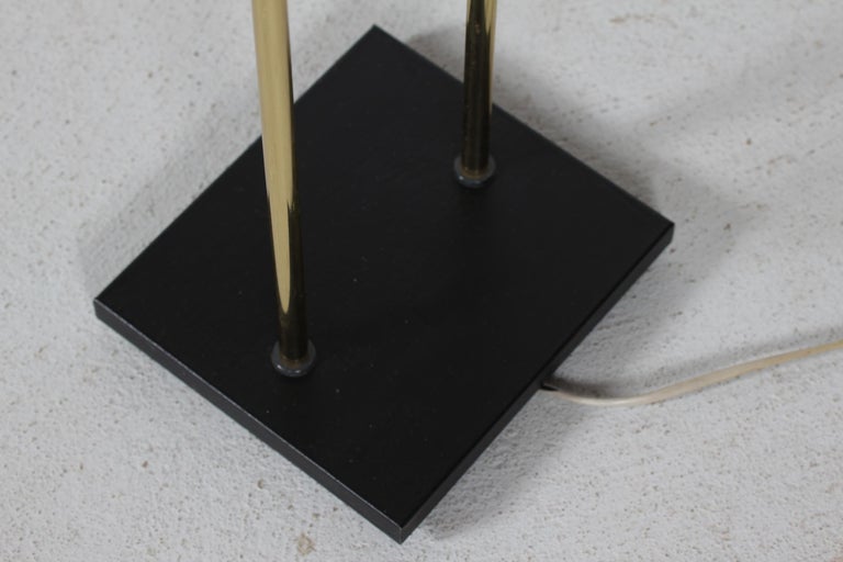 Vintage Danish Brass Trombone Floor Lamp by Jo Hammerborg for Fog and ...