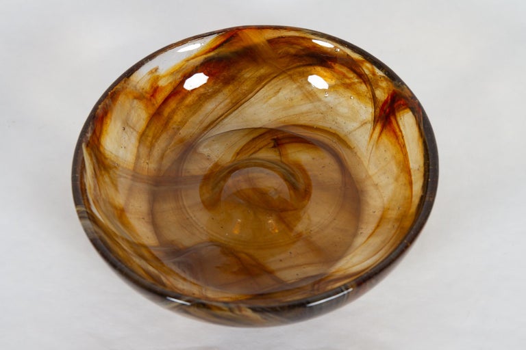 Vintage Danish Glass Pipe Ashtray, 1970s For Sale at 1stDibs