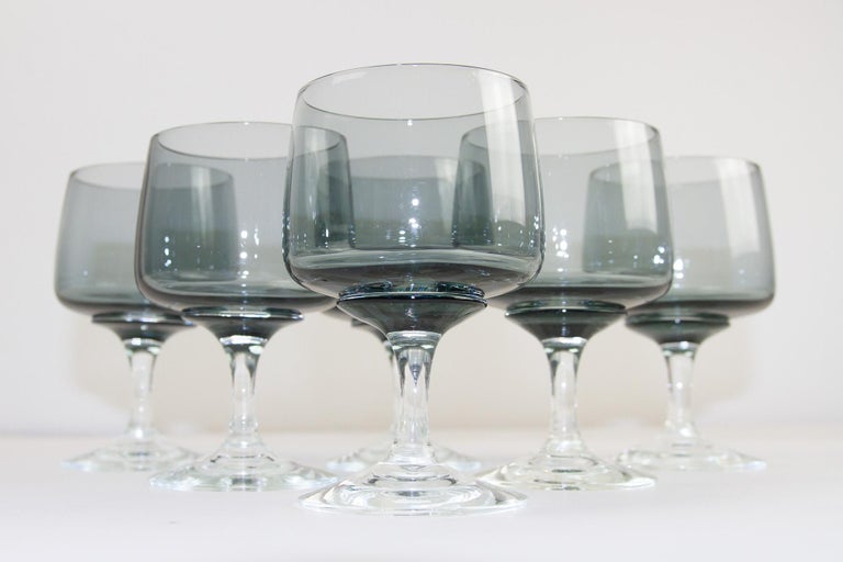 Vintage Danish Holmegaard Atlantic Red Wine Glasses, 1960s. Set of 6 ...