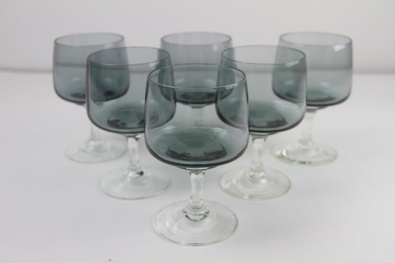 Vintage Danish Holmegaard Atlantic Red Wine Glasses, 1960s. Set of 6 ...