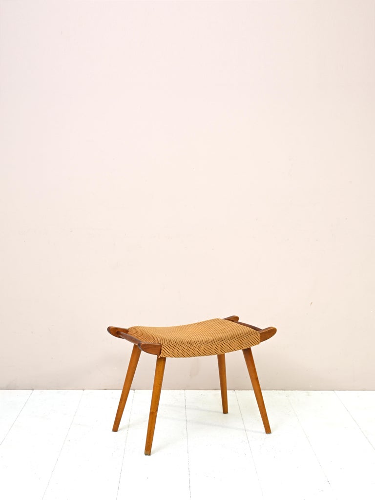 Vintage Danish-Made Stool For Sale at 1stDibs