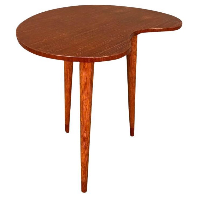 Vintage Danish Mid Century Boomerang Teak and Oak End Table by Gorm ...