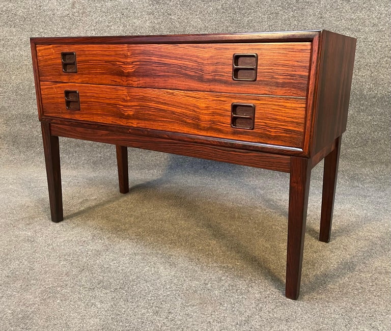 Vintage Danish Mid-Century Modern Rosewood Entry Chest at 1stDibs