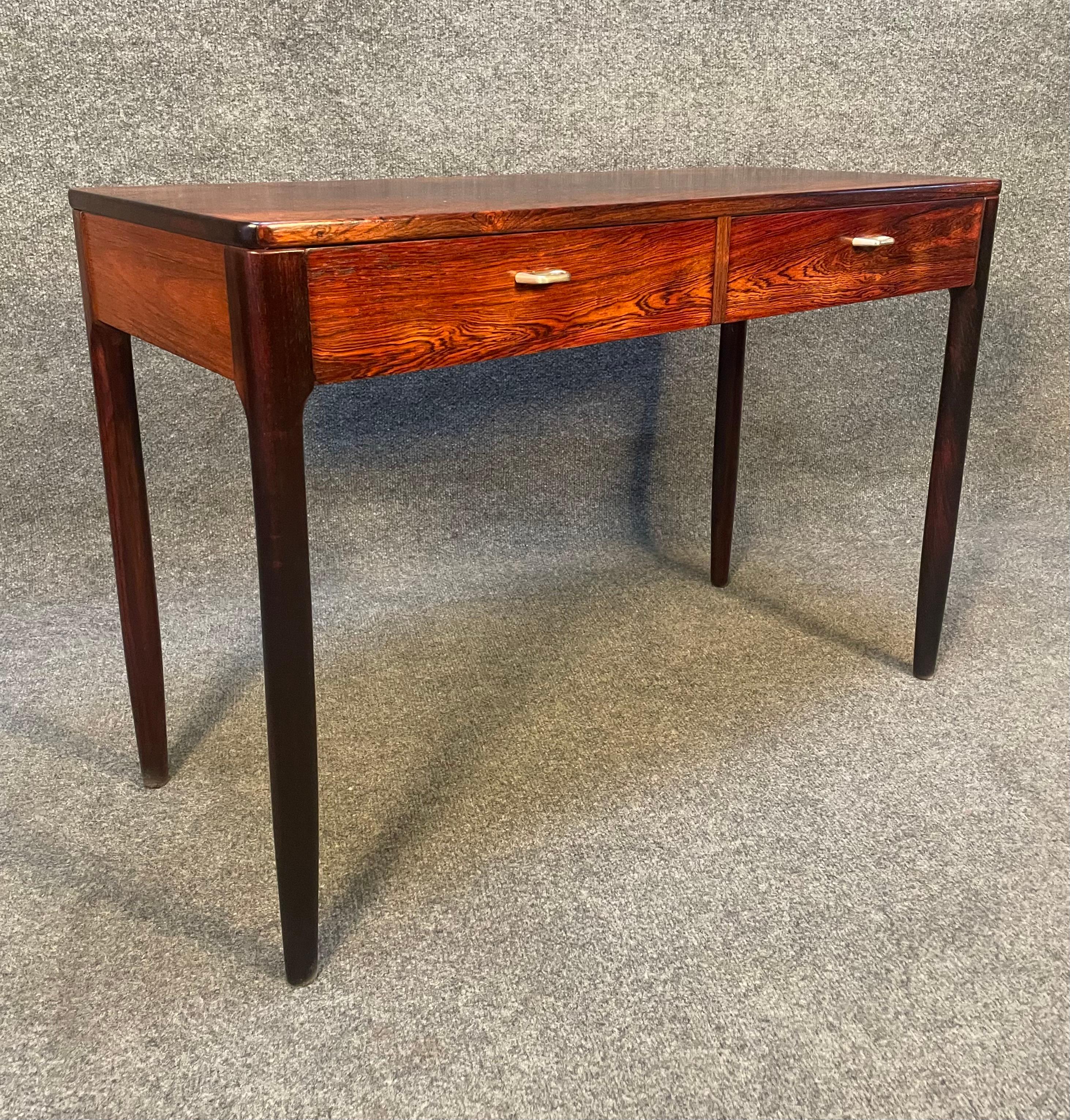 Vintage Danish Mid-Century Modern Rosewood Entry Way Console Table For ...