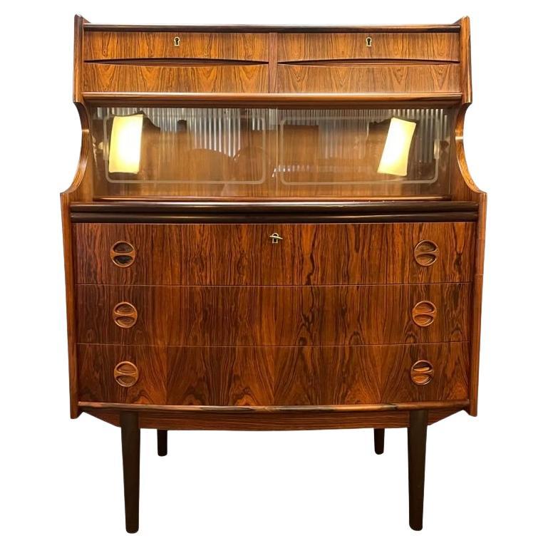 Mid-Century Modern Wall Secretary Desk in Walnut For Sale at 1stDibs