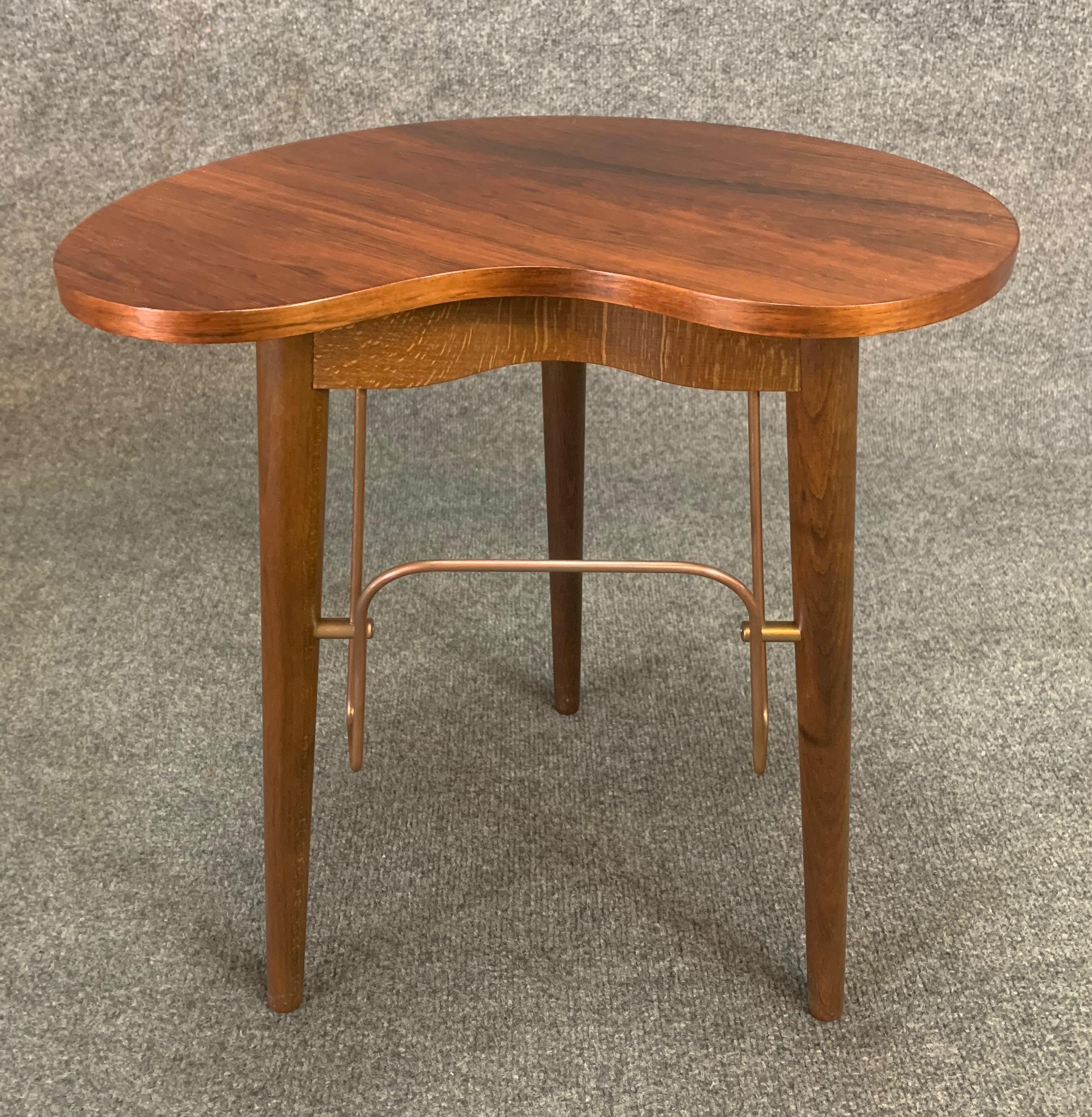 Vintage Danish Mid-Century Modern Rosewood Side Table by Gorm Mobler at 1stDibs