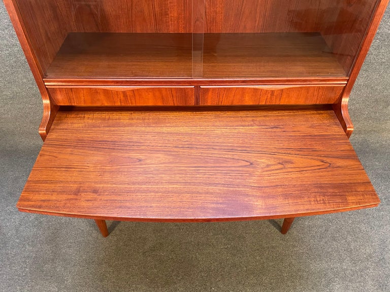 Vintage Danish Mid-Century Modern Secretary Desk Attributed to Erling ...