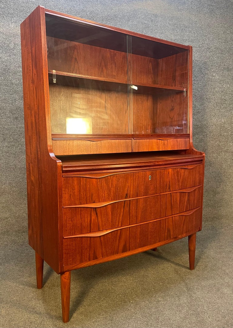 Vintage Danish Mid-Century Modern Secretary Desk Attributed to Erling ...