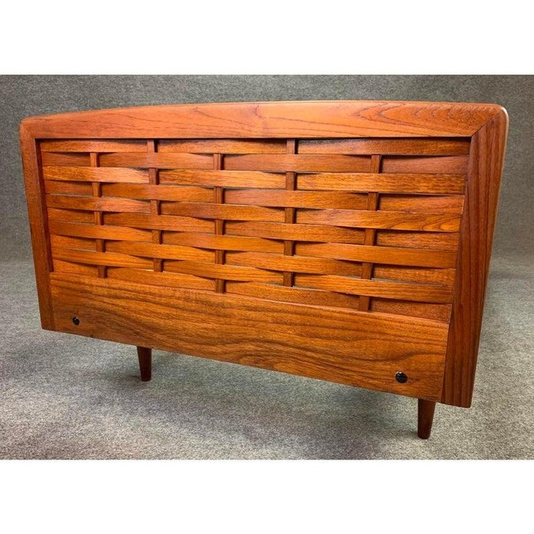 Vintage Danish Mid-Century Modern Teak Bed Frame at 1stDibs