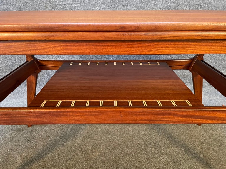 Vintage Danish Mid-Century Modern Teak Elevator Table by BC Mobler at ...