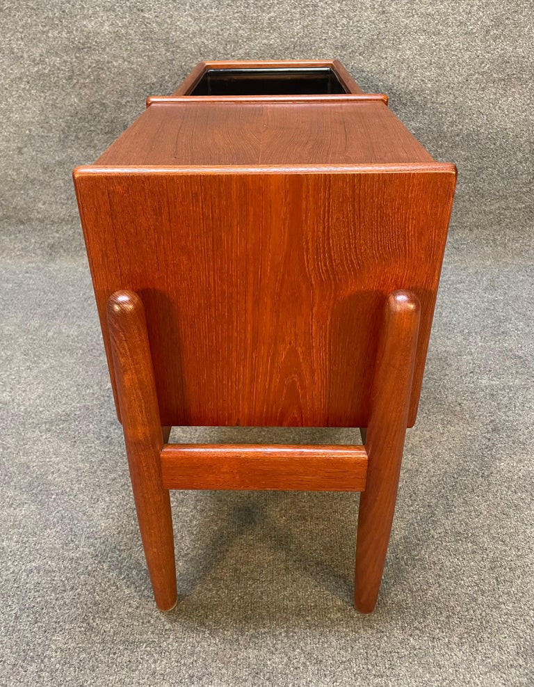 Vintage Danish Mid-Century Modern Teak Entry Chest Planter by Arne Wahl ...