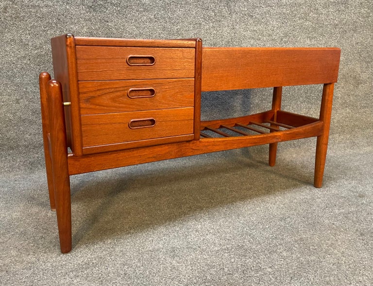 Vintage Danish Mid-Century Modern Teak Entry Chest Planter by Arne Wahl ...