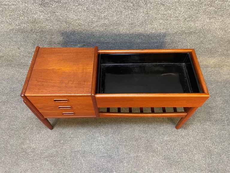 Vintage Danish Mid-Century Modern Teak Entry Chest Planter by Arne Wahl ...