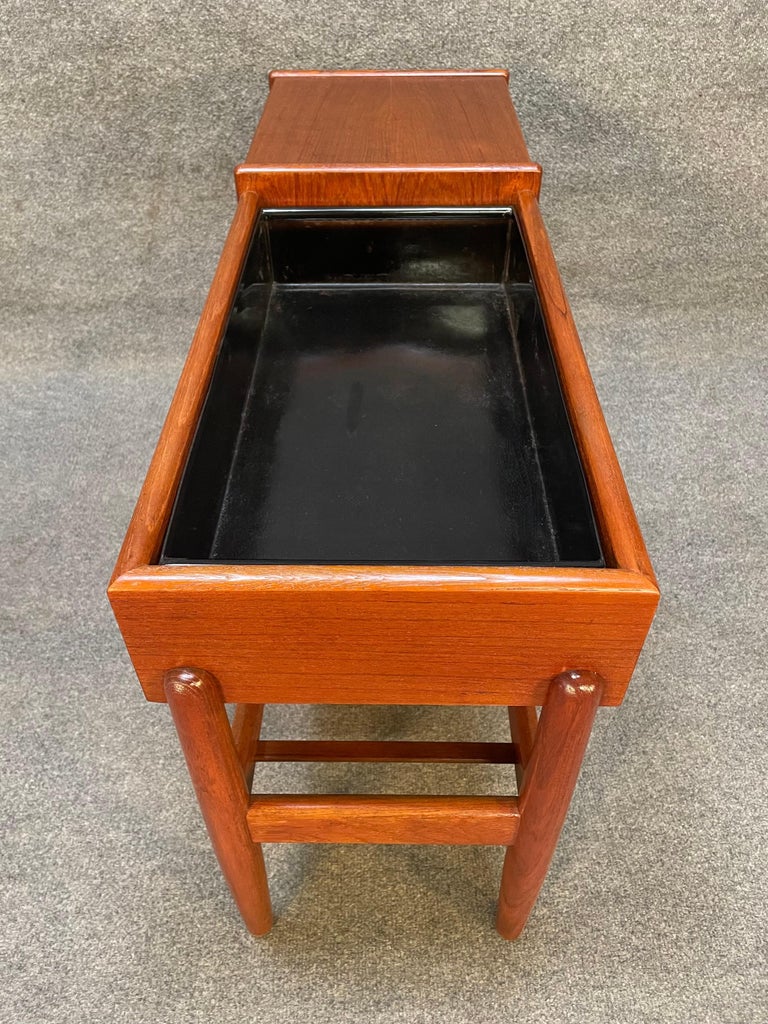 Vintage Danish Mid-Century Modern Teak Entry Chest Planter by Arne Wahl ...