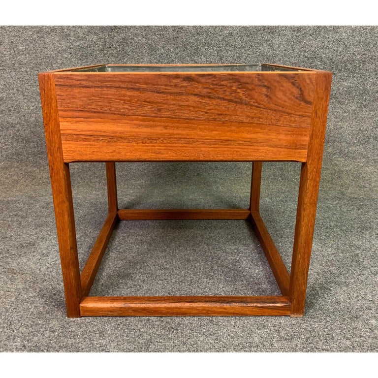 Vintage Danish Mid-Century Modern Teak Planter at 1stDibs