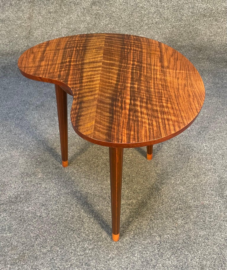 Vintage Danish Mid-Century Modern Walnut Boomerang Side Table by Gorm Mobler For Sale at 1stDibs