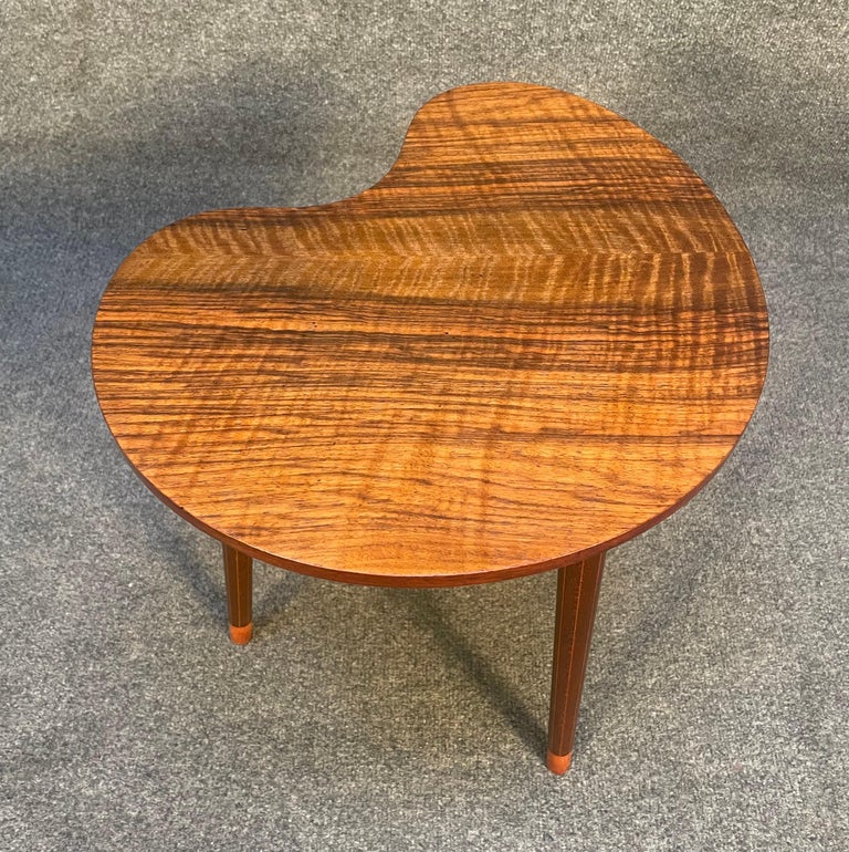 Vintage Danish Mid-Century Modern Walnut Boomerang Side Table by Gorm Mobler For Sale at 1stDibs