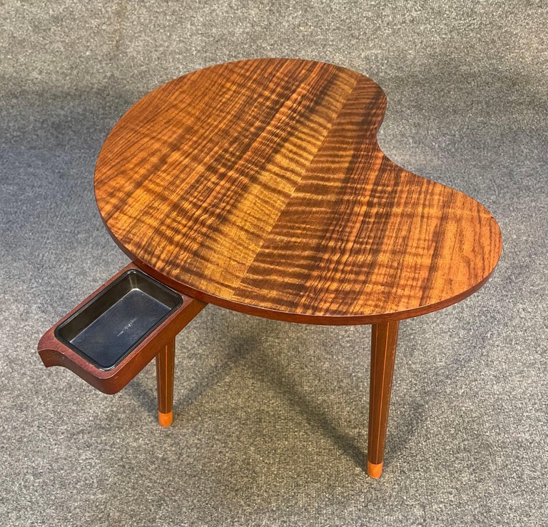 Vintage Danish Mid-Century Modern Walnut Boomerang Side Table by Gorm Mobler For Sale at 1stDibs