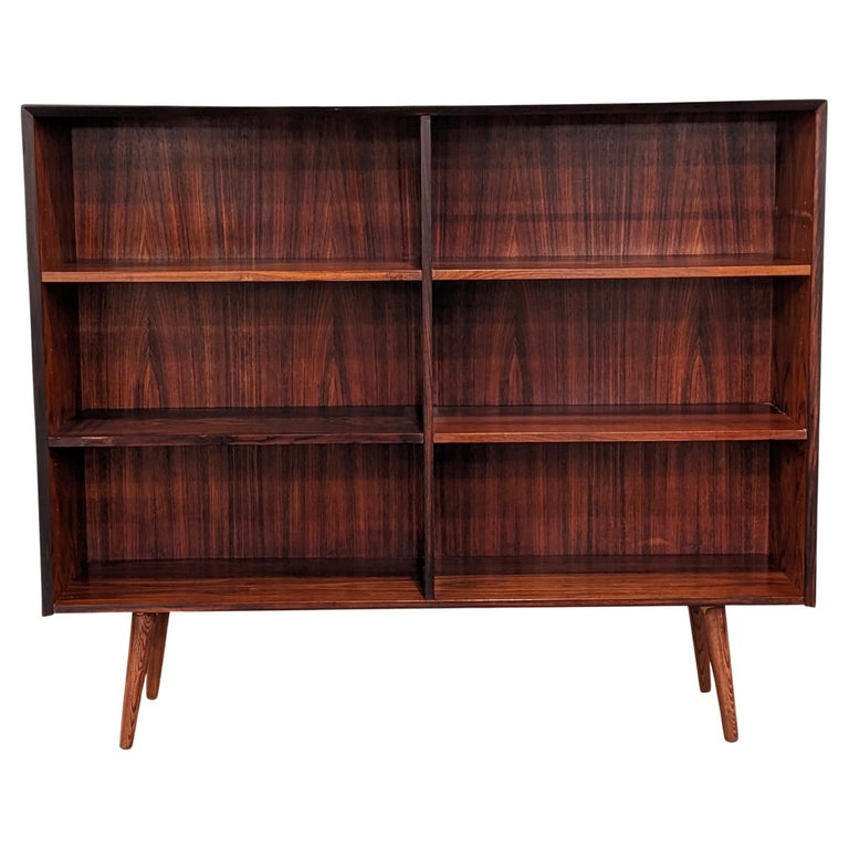 Vintage Danish Midcentury Rosewood Bookcase, 012307 For Sale at 1stDibs