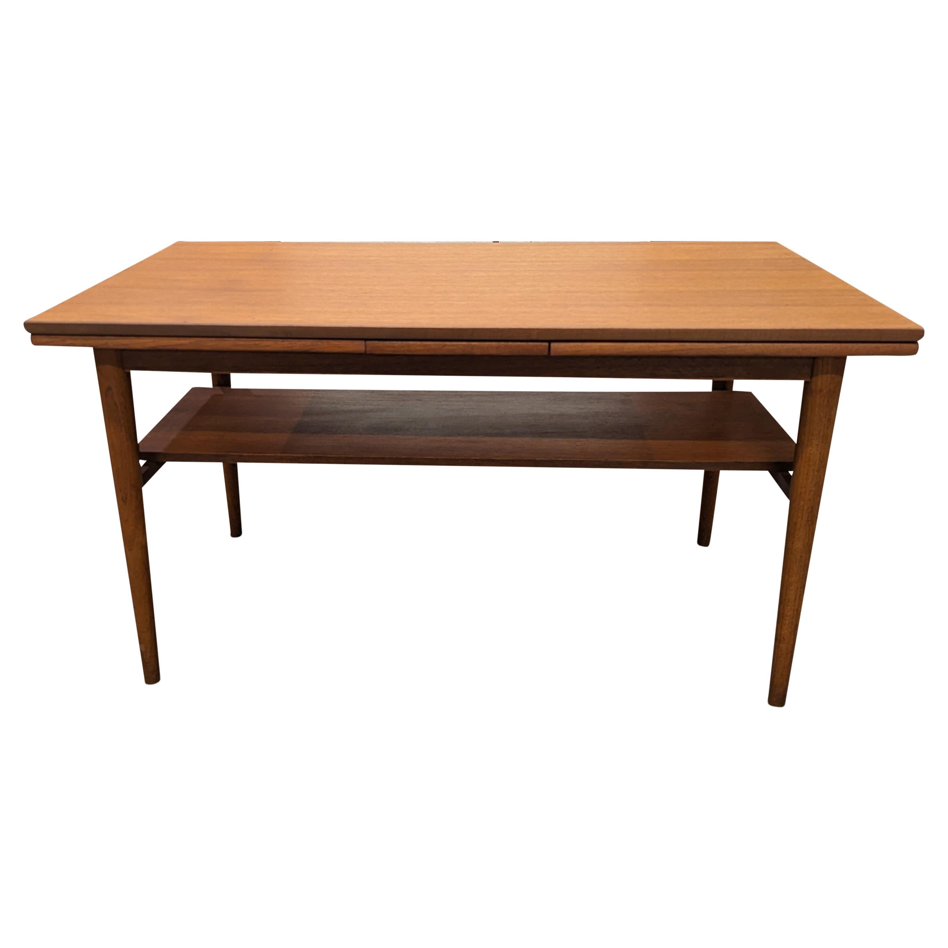 Vintage Danish Mid Century Small Coffee Table w Leaves - 072364 For ...