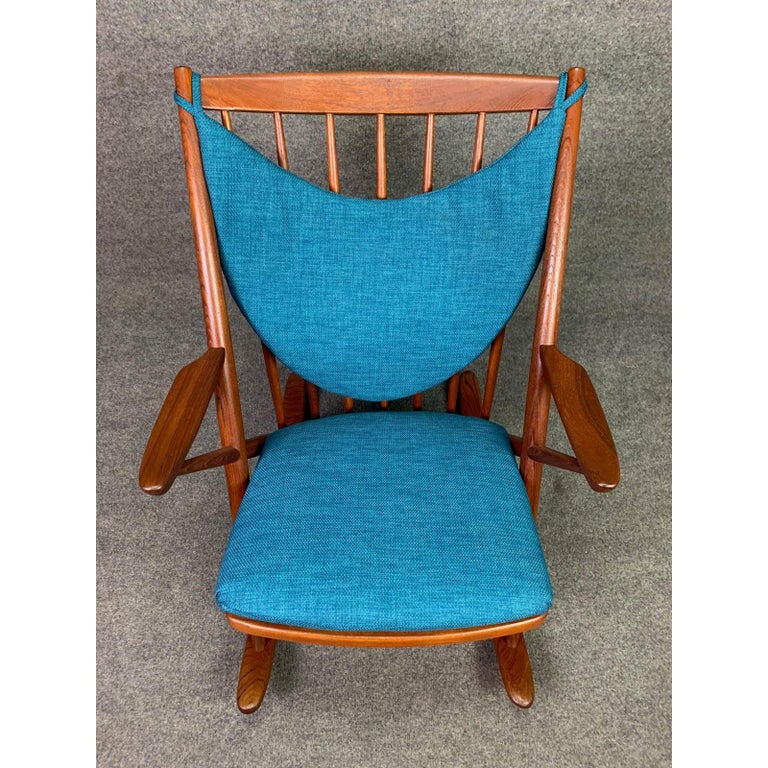 Vintage Danish Midcentury Teak Rocking Chair by Frank Reenskaug for ...