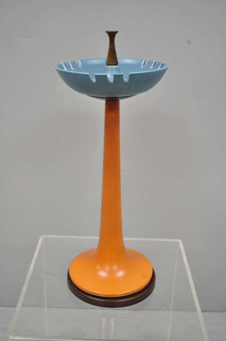 Vintage Danish Modern Ceramic Pottery Interchangeable Ashtray Smoking ...