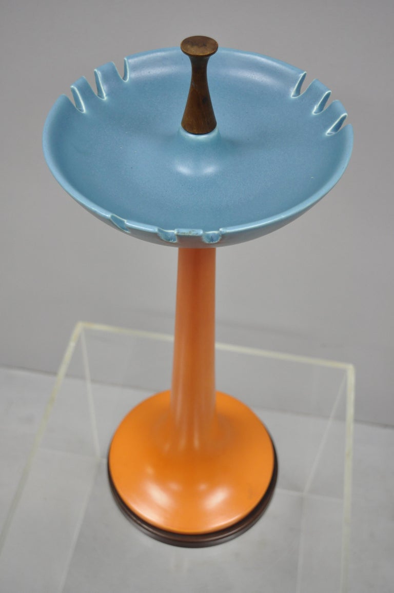 Vintage Danish Modern Ceramic Pottery Interchangeable Ashtray Smoking ...