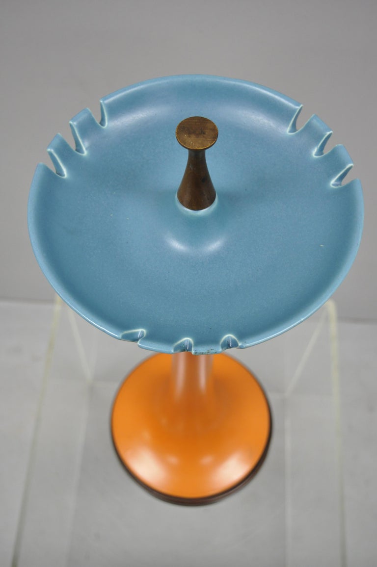 Vintage Danish Modern Ceramic Pottery Interchangeable Ashtray Smoking ...