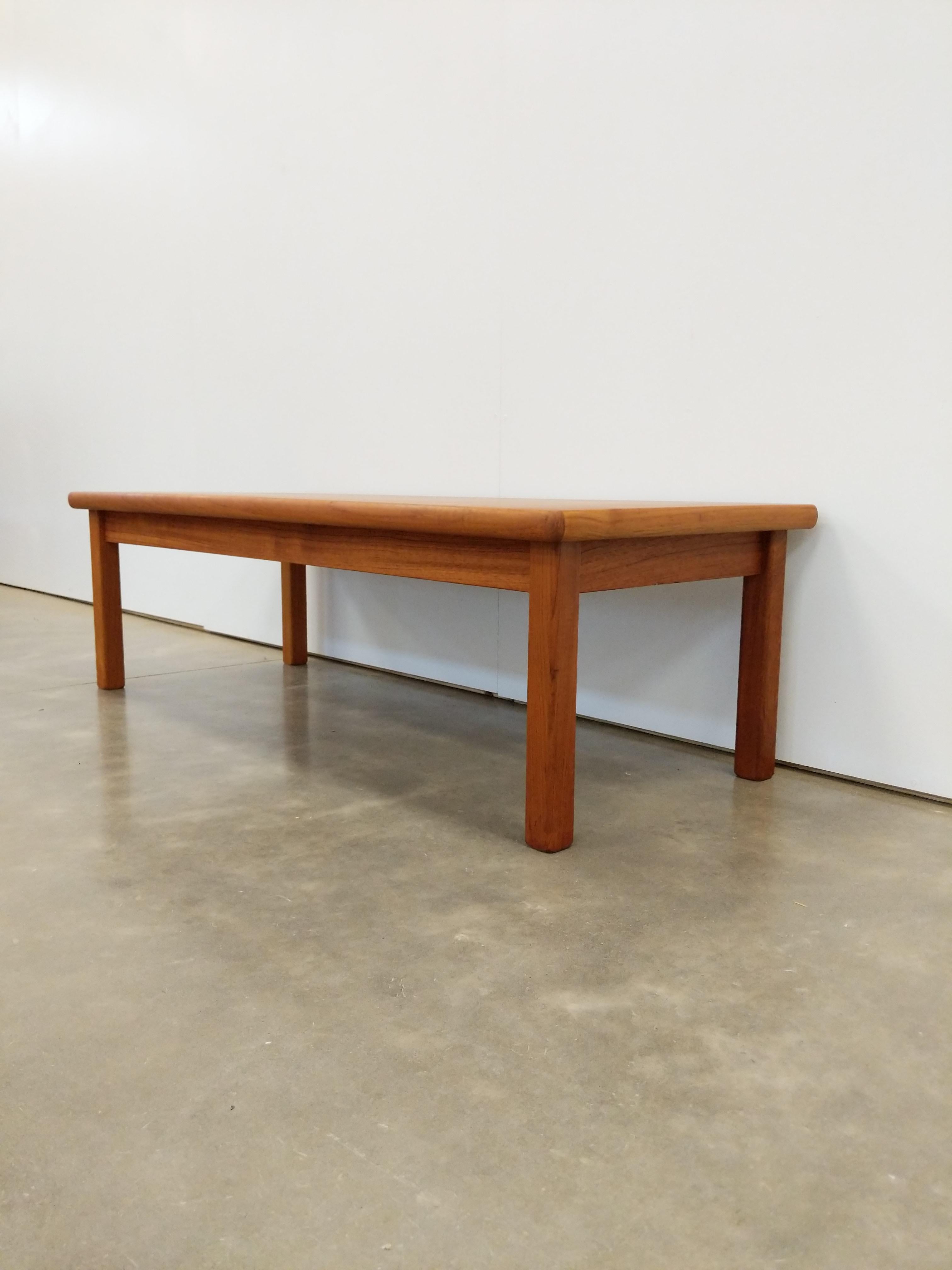 Vintage Danish Modern Teak Coffee Table by A.B.J. at 1stDibs