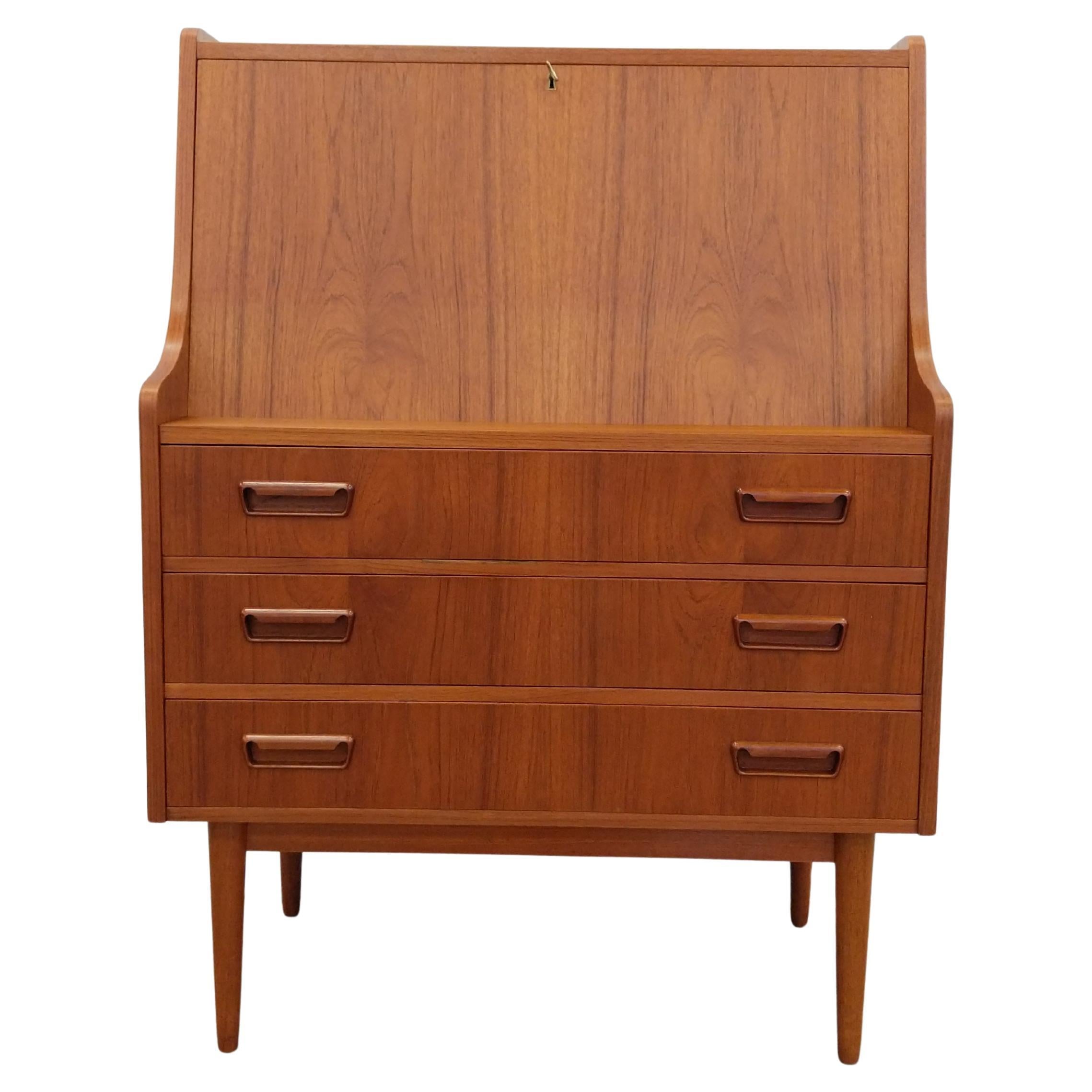 Danish Modern Walnut Secretary Desk For Sale at 1stDibs | contemporary ...