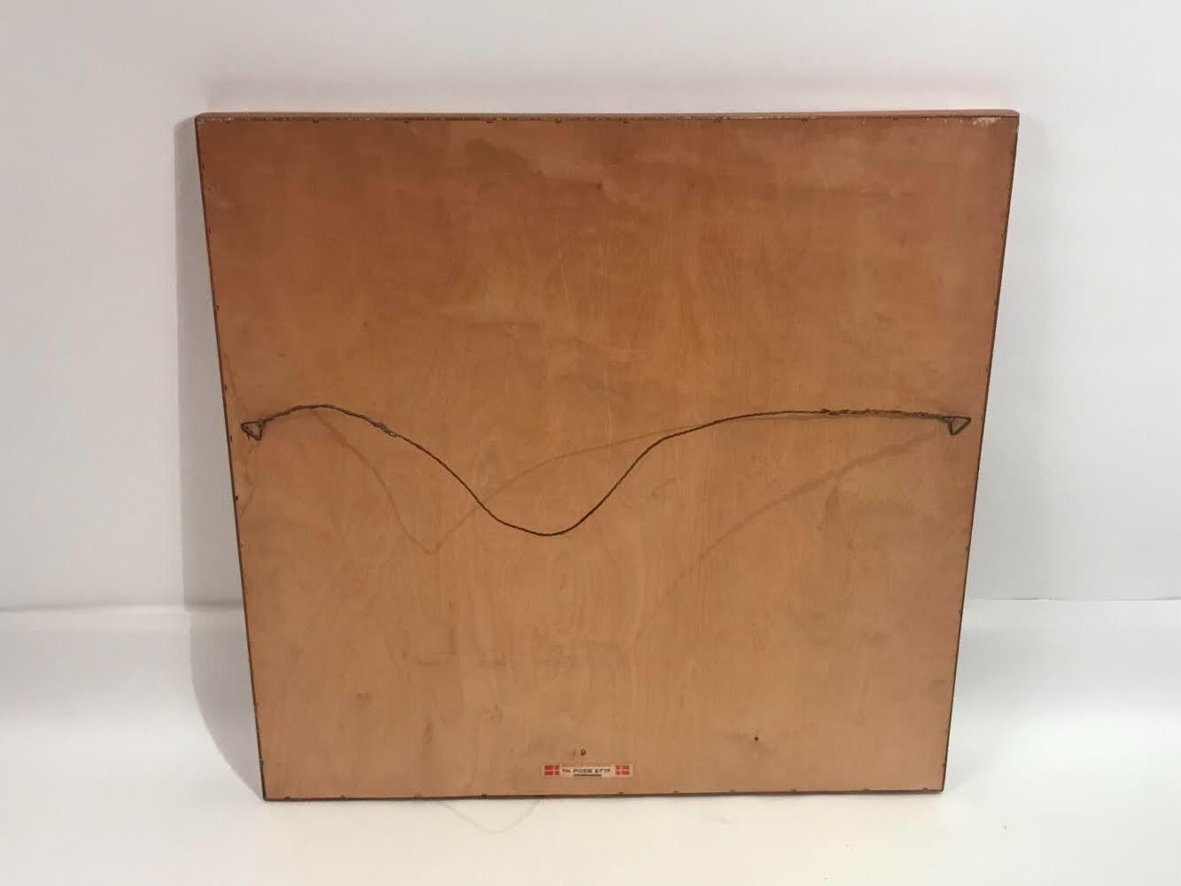 Vintage Danish Modern Teak Wall Mirror 1960s by TH Poss' Copenhagen at ...