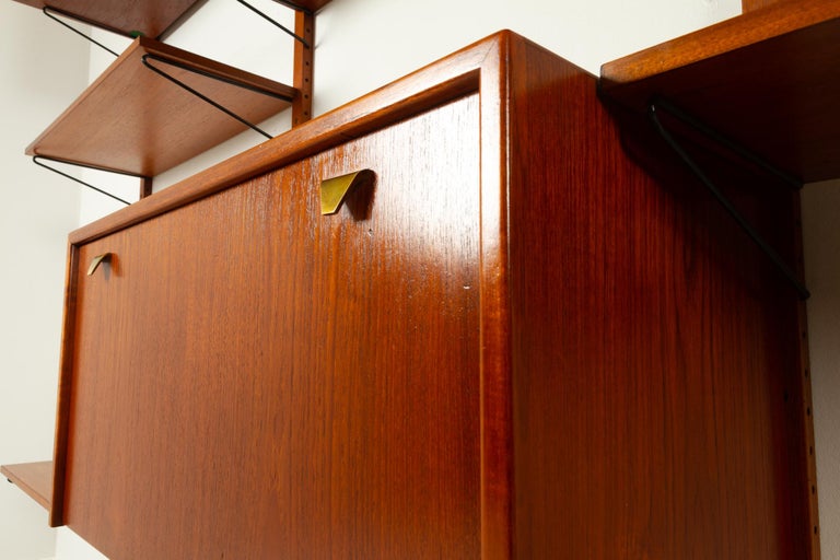 Vintage Danish Modular Teak Wall Unit by Kurt Østervig, 1960s at ...