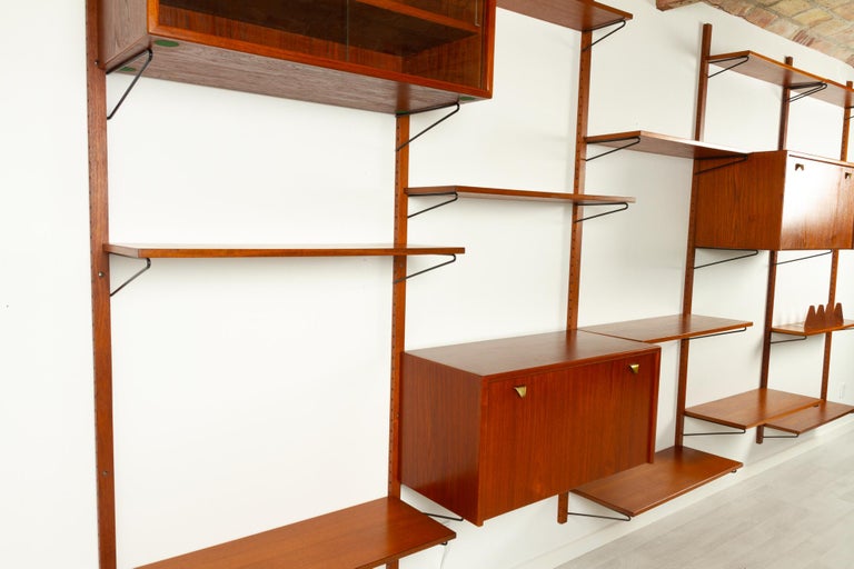 Vintage Danish Modular Teak Wall Unit by Kurt Østervig, 1960s at ...