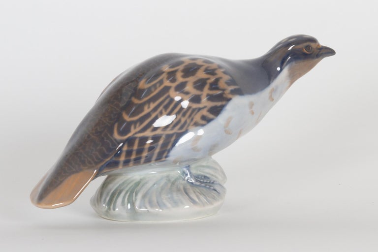 Vintage Danish Porcelain Partridge Figurine by Royal Copenhagen, 1980s ...