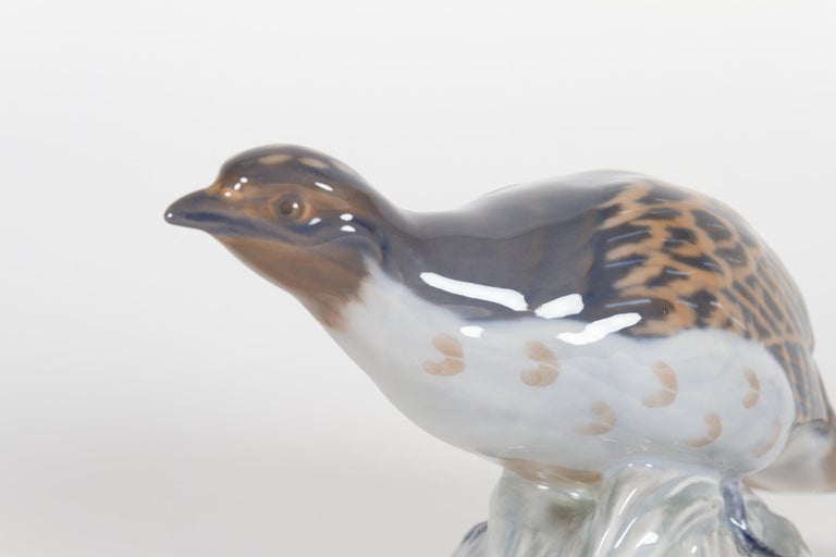 Vintage Danish Porcelain Partridge Figurine by Royal Copenhagen, 1980s ...