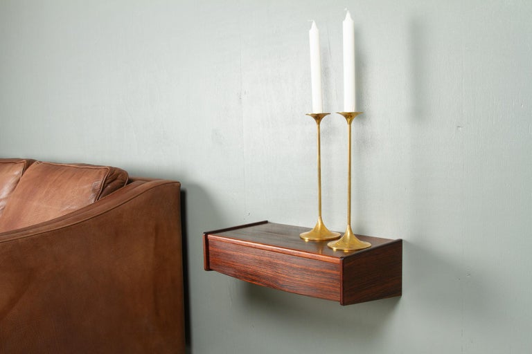 Vintage Danish Rosewood Floating Shelf, 1960s. For Sale at 1stDibs