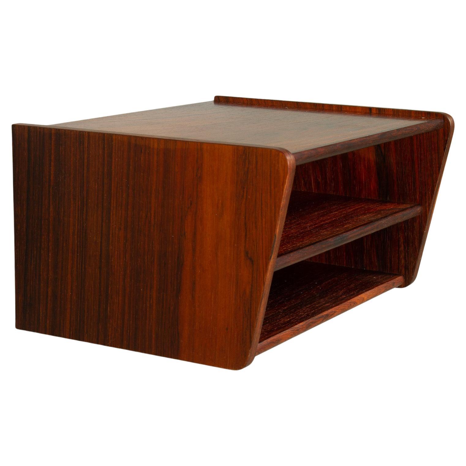 Danish Modern Floating Console in Brazillian Rosewood, 1960s at 1stDibs