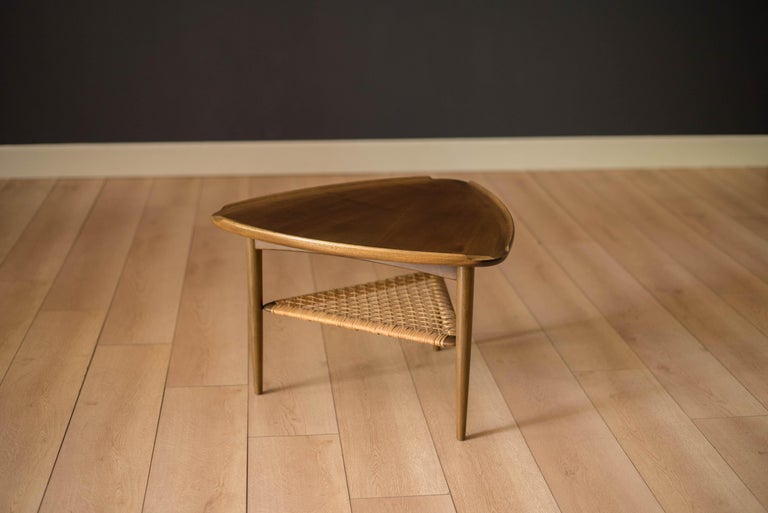 Vintage Danish Selig Triangle End Table by Poul Jensen at 1stDibs | vintage triangle table