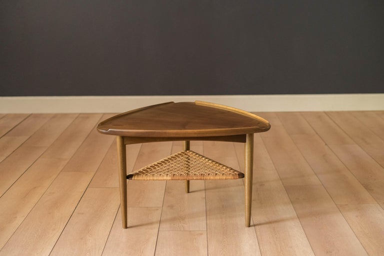 Vintage Danish Selig Triangle End Table by Poul Jensen at 1stDibs | vintage triangle table
