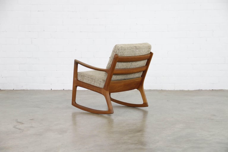 Vintage Danish Senator Rocking Chair by Ole Wanscher for Cado, 1960s at ...