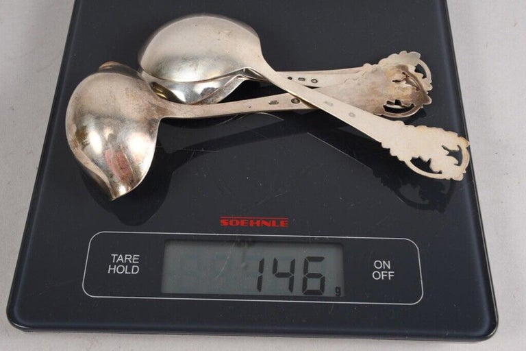 Vintage Danish Silverware Set, 4-Piece 1950s, 1G40 For Sale at 1stDibs