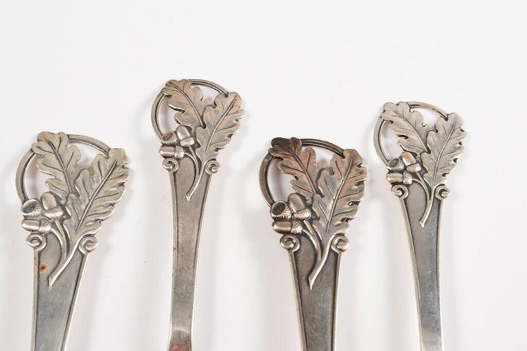 Vintage Danish Silverware Set, 4-Piece 1950s, 1G40 For Sale at 1stDibs