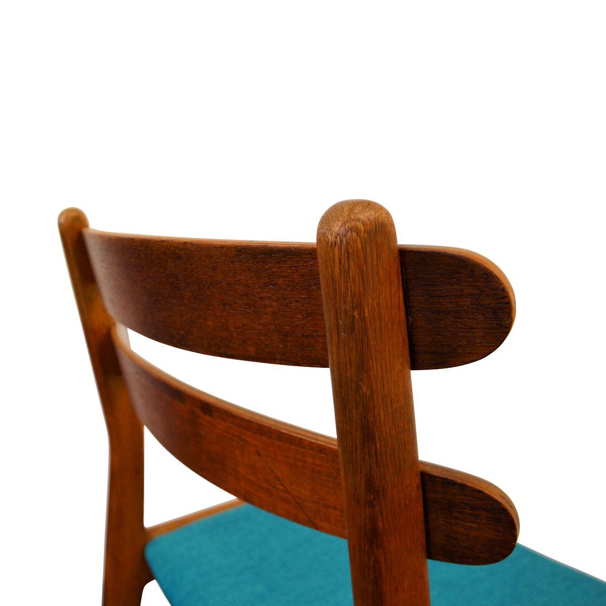 Vintage Danish Slagelse Teak/Oak Dining Chairs, Set of 4 For Sale at ...