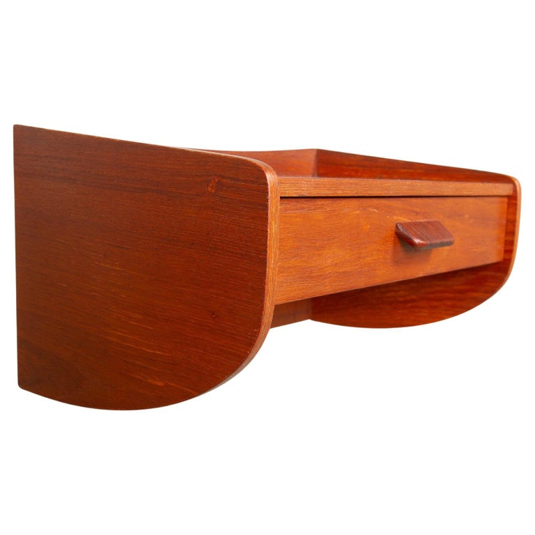 Vintage Danish Teak Floating Shelf, 1960s. For Sale at 1stDibs