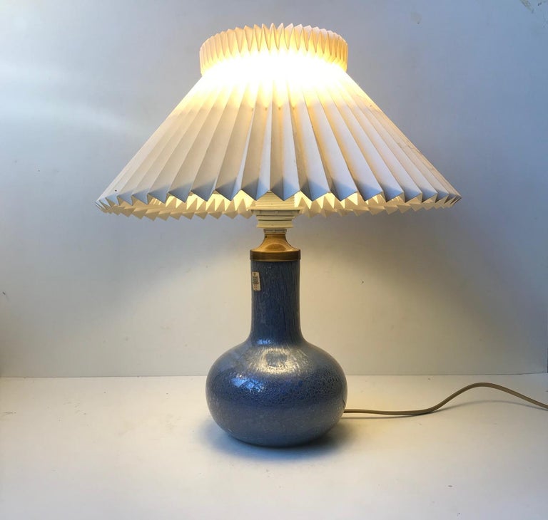 Vintage Danish Troll Glass Table Lamp by Sidse Werner for Holmegaard ...